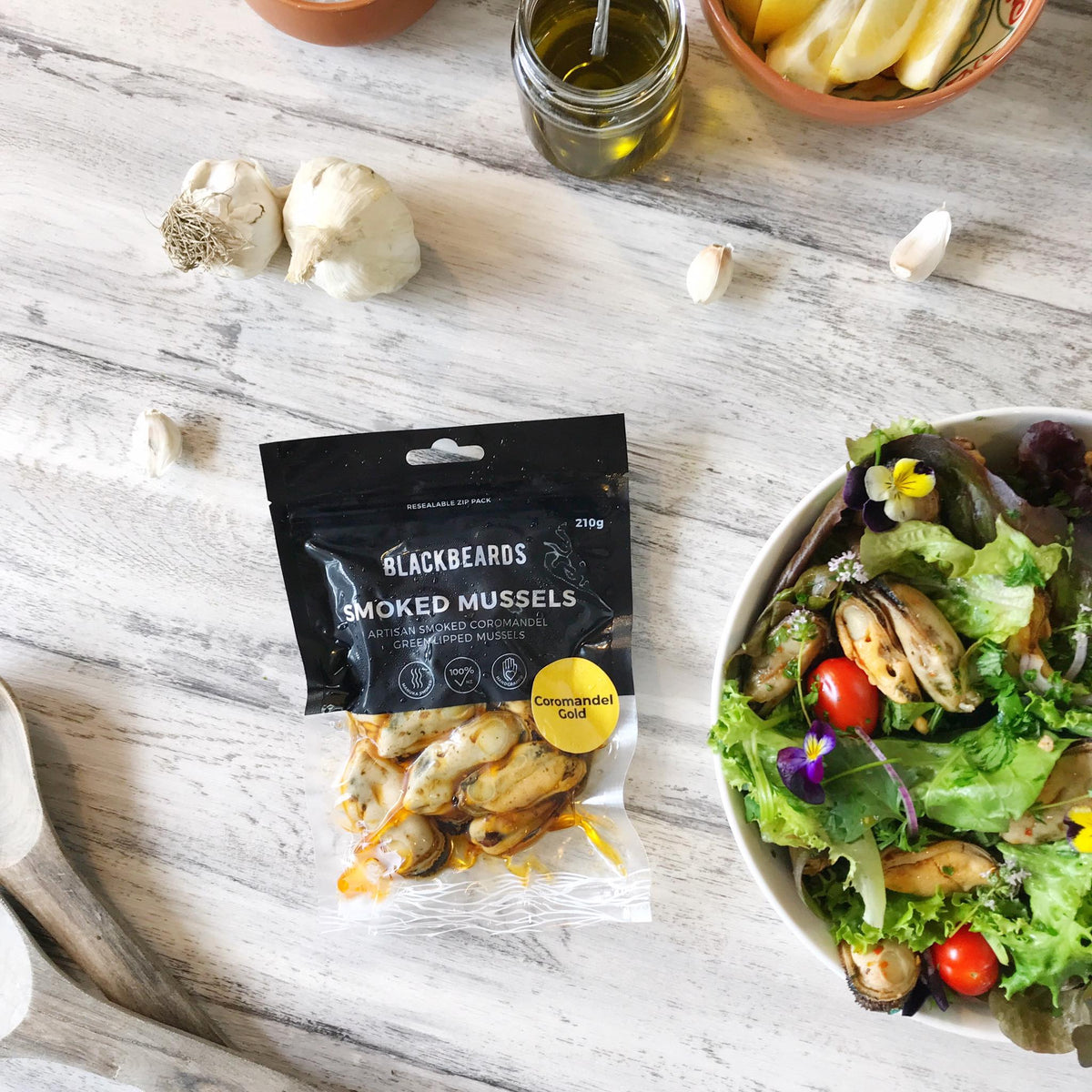 Coromandel Gold Smoked Mussels – Blackbeards Smokehouse